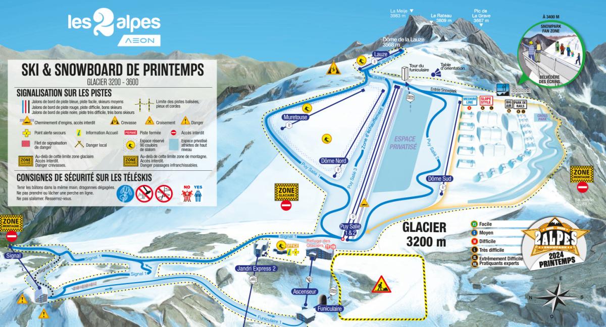 Ski au printemps et en été – Domaine haute altitude | Les 2 Alpes